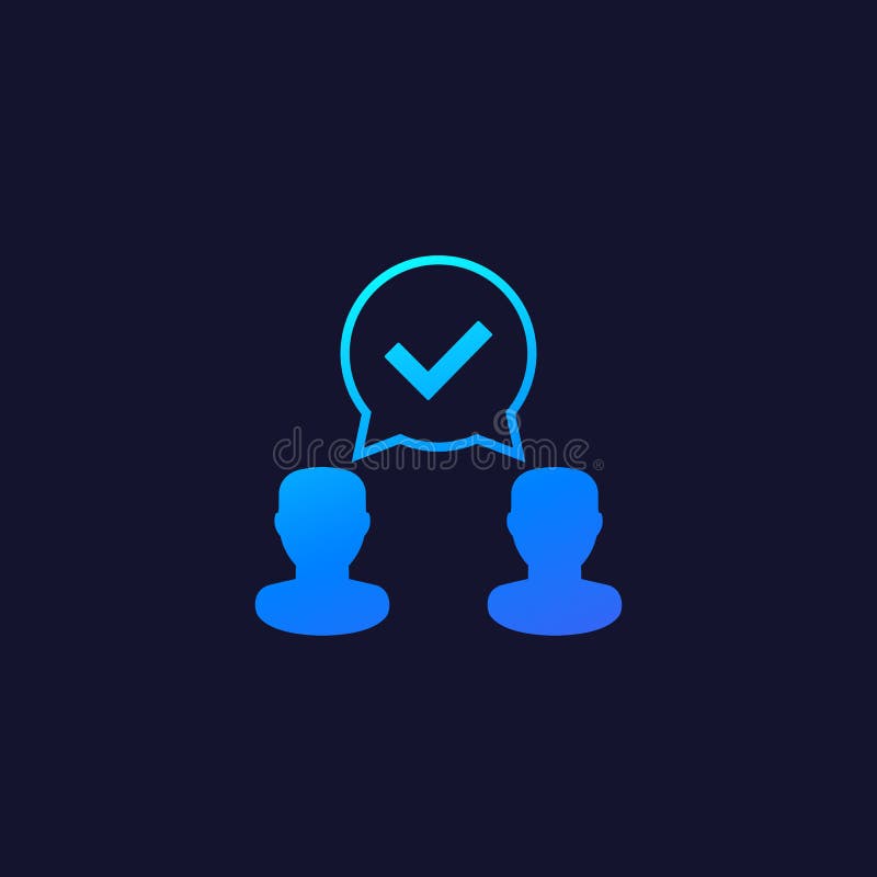 Consent Vector Icon in 6 Different Modern Styles. Black, Two Colored ...