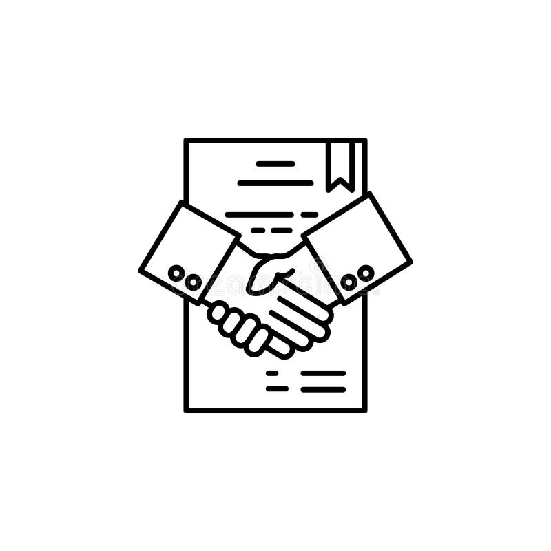 Agreement, Handshake Icon. Element of Communication Thin Line Icon ...
