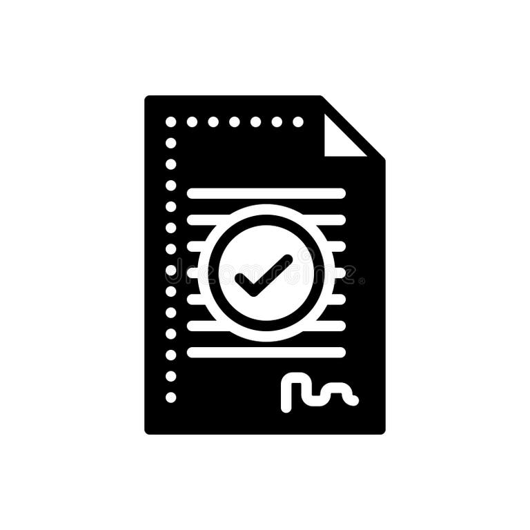 Black Solid Icon for Agreement, Compromise and Deal Stock Vector ...