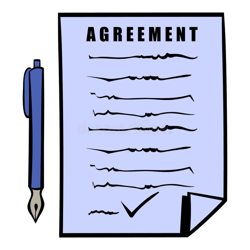 Agreement Icon, Icon Cartoon Stock Vector - Illustration of employment ...
