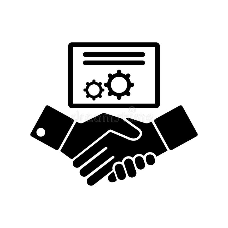 Agreement, Partnership Icon. Black Vector Design Stock Illustration ...