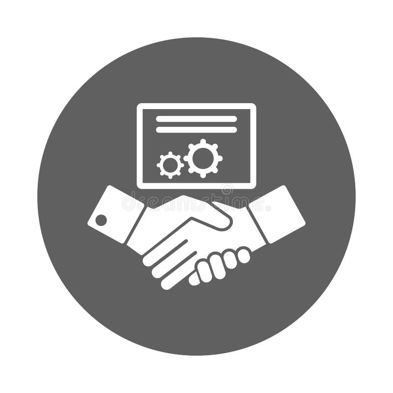 Agreement, Partnership Icon. Gray Vector Graphics Stock Illustration ...