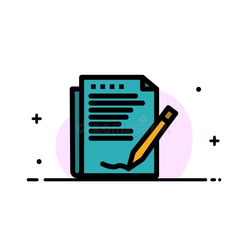 Agreement, Report, Form, Layout, Paper Business Flat Line Filled Icon ...