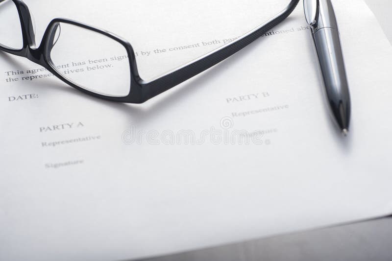 Agreement Signing stock photo. Image of white, form, paper - 51352326