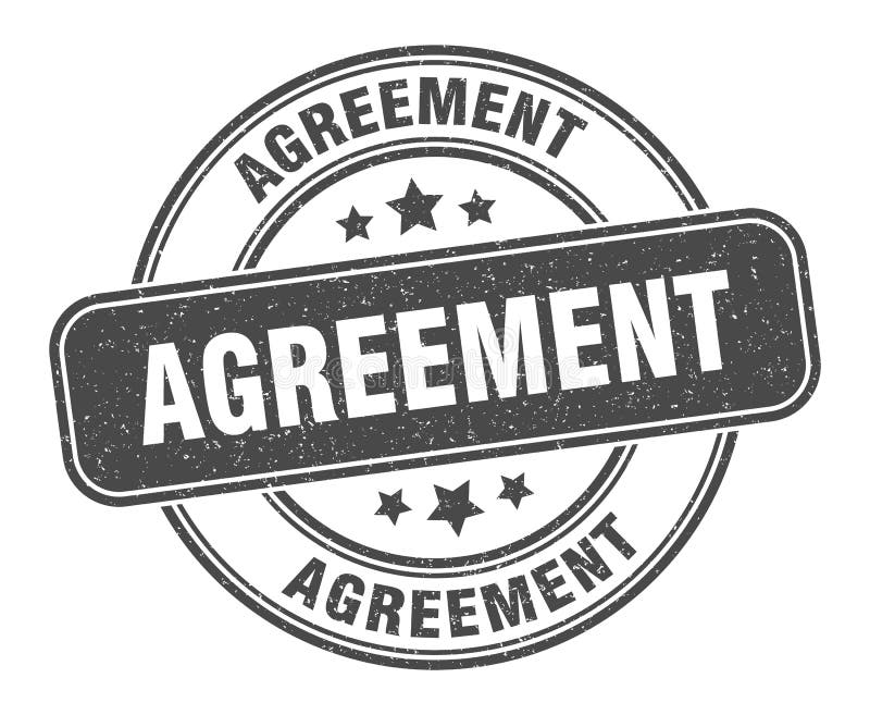 Agreement Stamp. Agreement Label. Round Grunge Sign Stock Vector ...