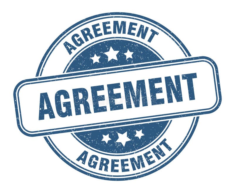 Agreement Stamp. Agreement Label. Round Grunge Sign Stock Vector ...