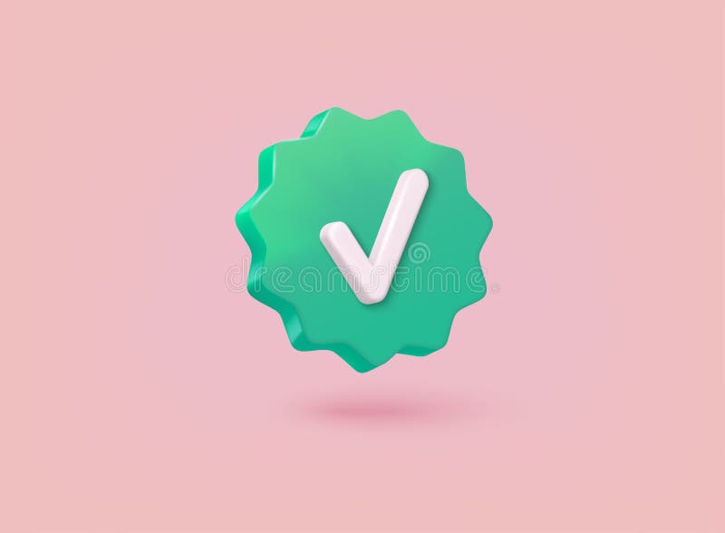 Agreement Symbol of User Approval and Trust. Realistic Check Mark ...