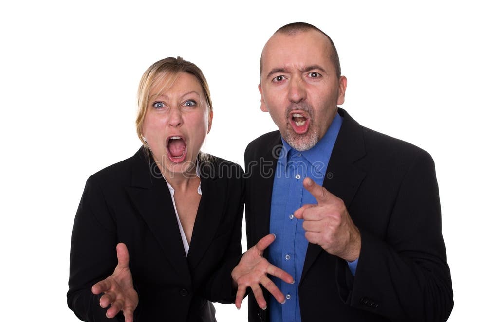 Agression at work stock image. Image of businessman, expression - 35877491