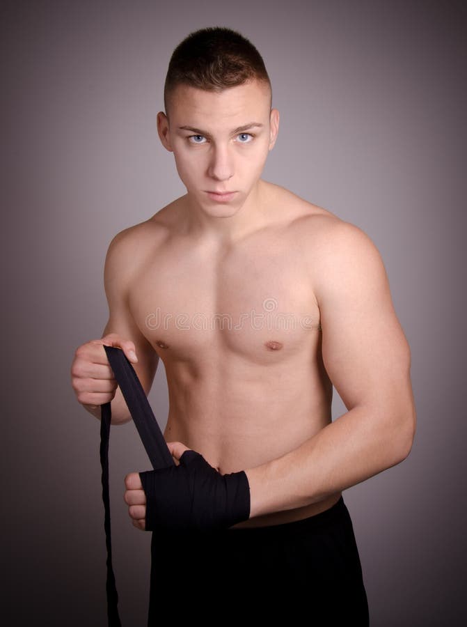 Agressive boxer stock image. Image of body, powerful - 34500733