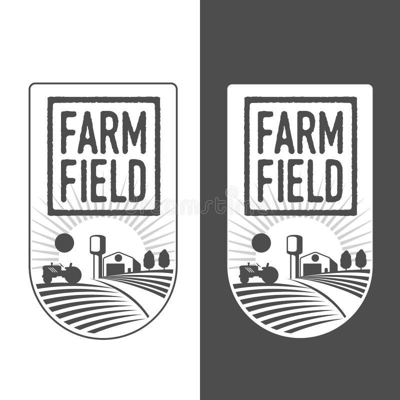 Agriculteurs Avec Des Badges De Champs Illustration de Vecteur ...