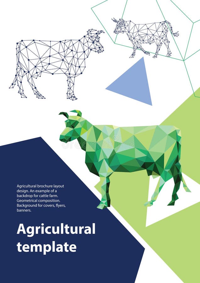 Agricultural Brochure Layout Design. Background for Covers, Flyers ...