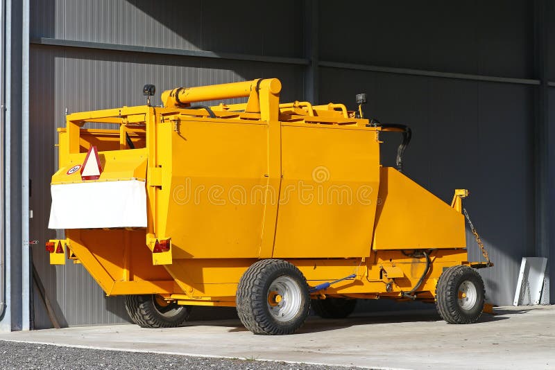Agricultural Compactor and Baling Equipment Stock Image - Image of ...