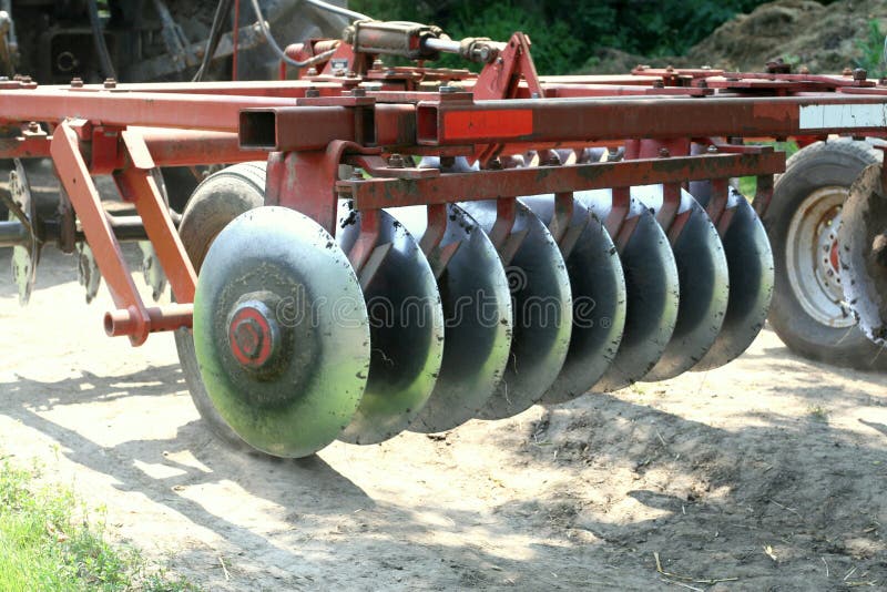 Agricultural disc machine stock photo. Image of industry - 20198264