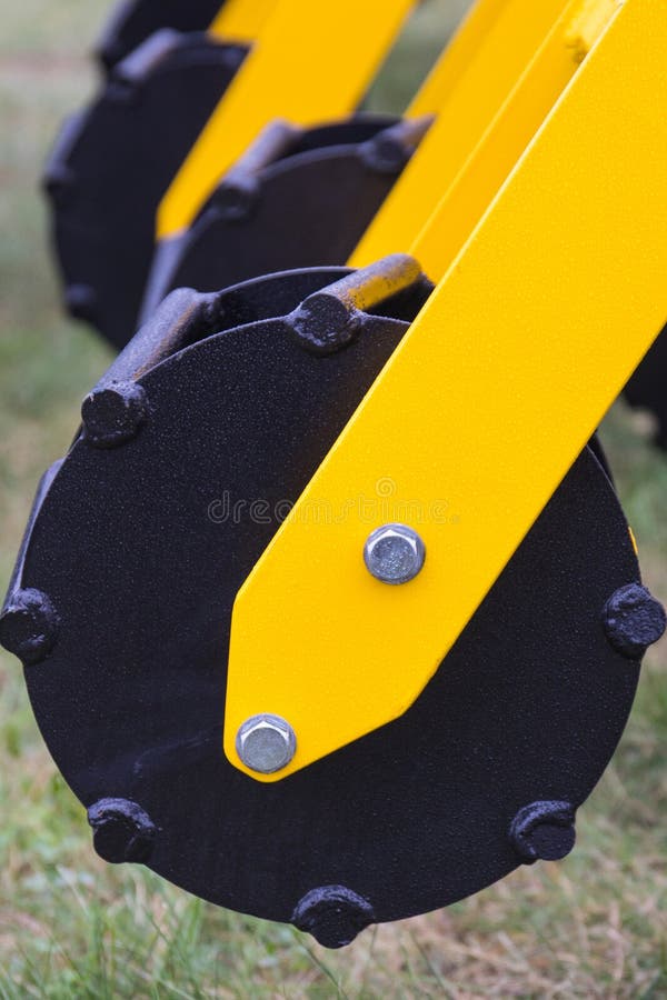 Agricultural Disk Harrow. Part of Machine. Technology Stock Photo ...