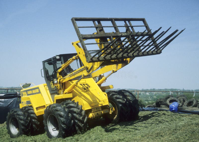 Agricultural Farm Tractor with Front Loader Editorial Photography ...