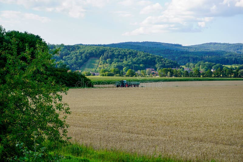 Agricultural Field in Bavaria Photographed in Daylight Stock Photo ...