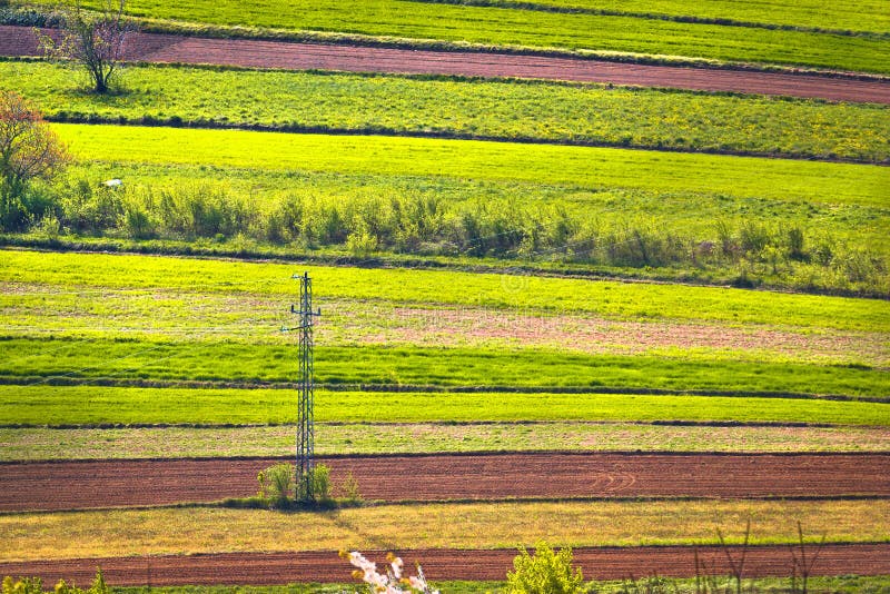 Agricultural Layer View Od Plowed Field Stock Image - Image of idyllic ...
