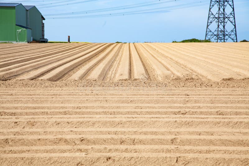 Agricultural Land Ready for Spring Planting Stock Image - Image of ...
