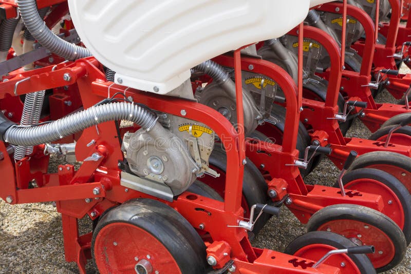 Agricultural Machinery, Seeder Stock Photo - Image of agrotechnology ...