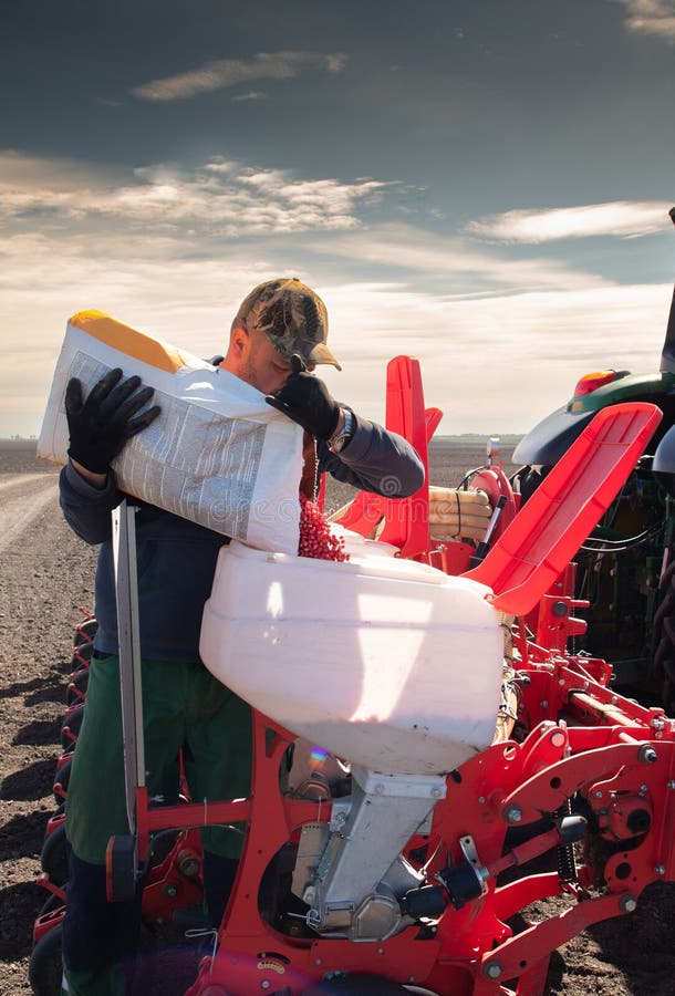 Agricultural Machinery for Spring Works Sowing,seeding Stock Image ...