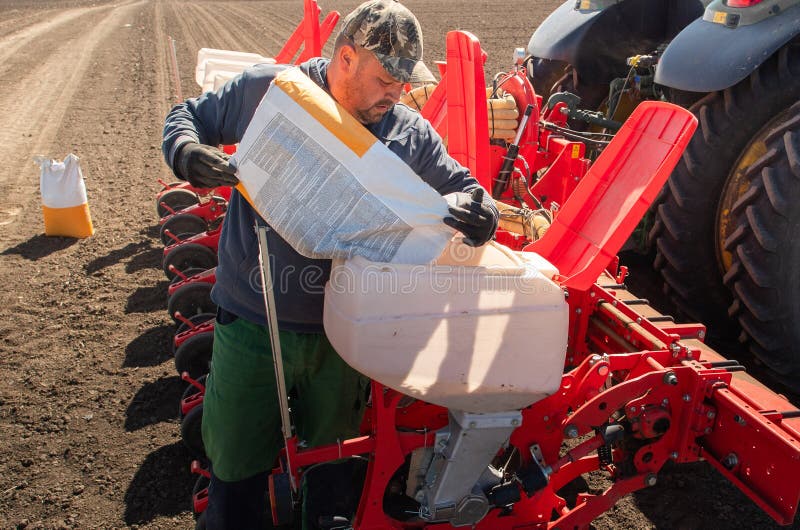 Agricultural Machinery for Spring Works Sowing,seeding Stock Photo ...