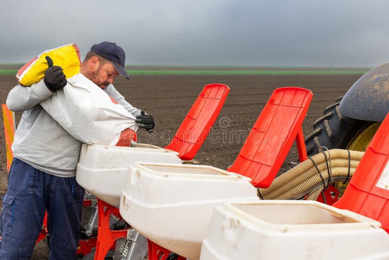 Agricultural Machinery for Spring Works Sowing,seeding Stock Image ...