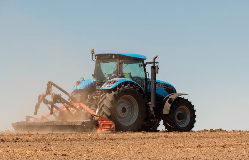 Agricultural Machinery, Work in the Field. Stock Photo - Image of field ...