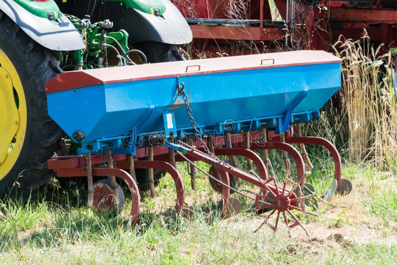 Agricultural Machines Waiting To Work Stock Photo - Image of landscape ...
