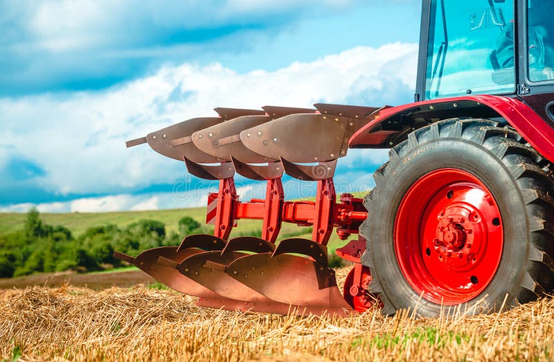 Agricultural Plow for Deep Plowing Stock Photo - Image of outdoor ...