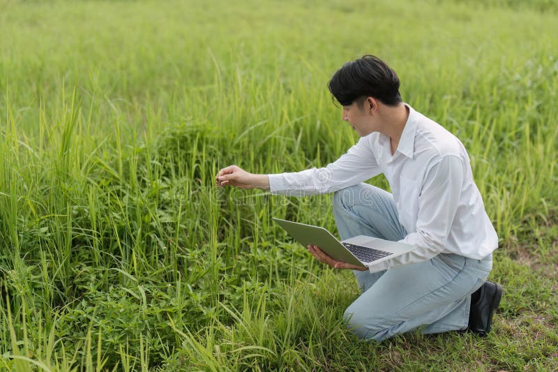 Agricultural Researchers Utilizing Advanced Technology in Field Studies ...