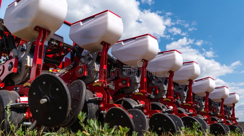 Agricultural Seeding Machine Stock Photo - Image of seed, agriculture ...