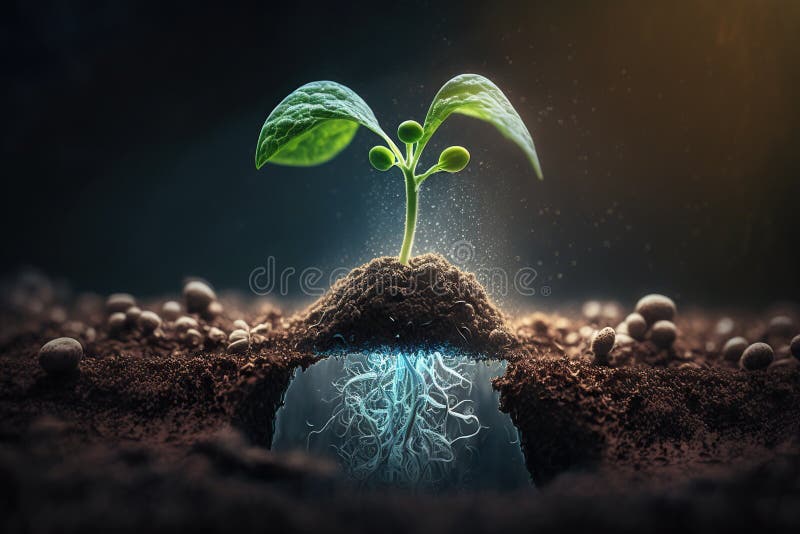 Agricultural Technologies for Growing Plants, Created with Generative ...