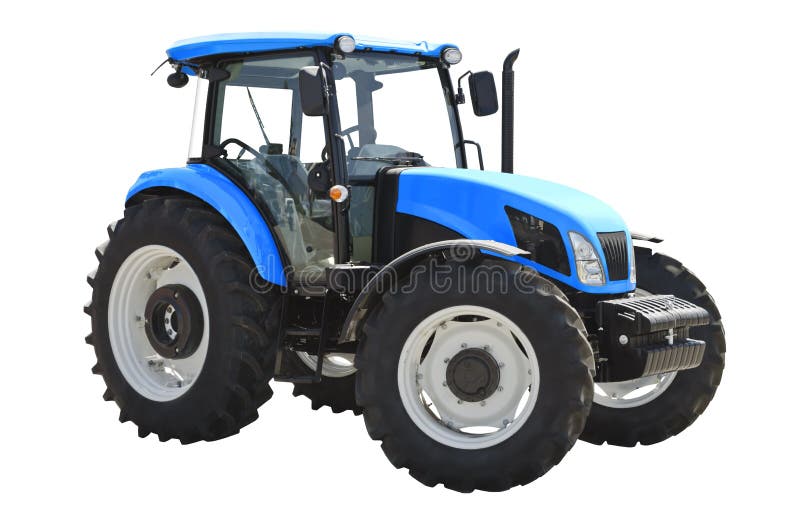 Red Agricultural Tractor, Front View Stock Photo - Image of object ...