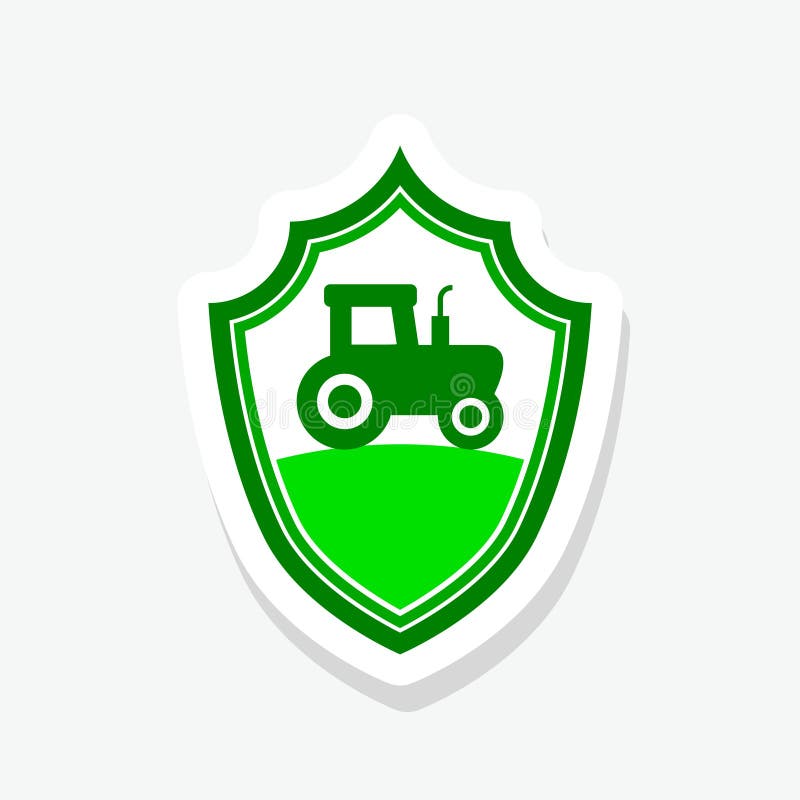 Tractor Logo Icon or Logo on Dark Background Stock Vector ...