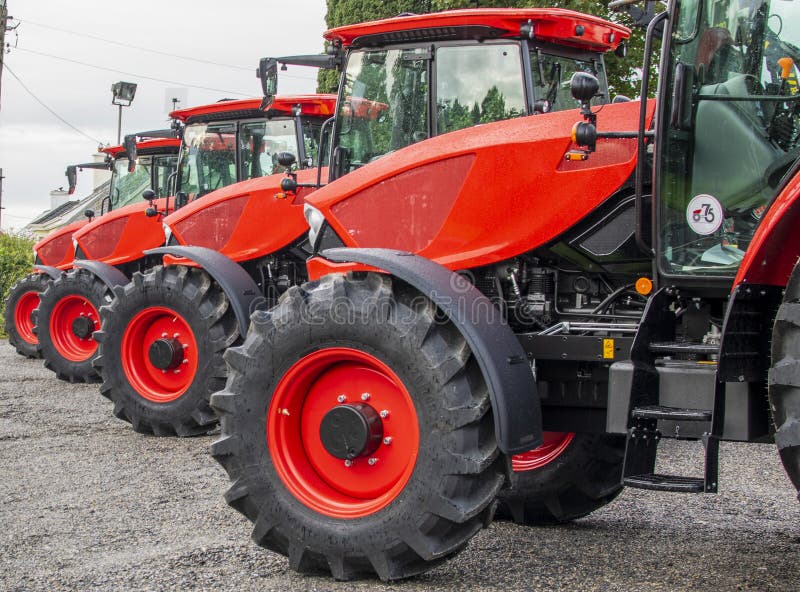 Agricultural tractor stock image. Image of metal, agriculture - 231323927