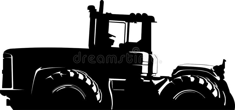 Simple Tractor Silhouette