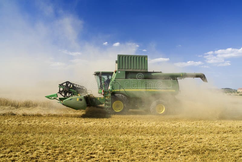Agriculture - Combine stock photo. Image of gathering - 6086148