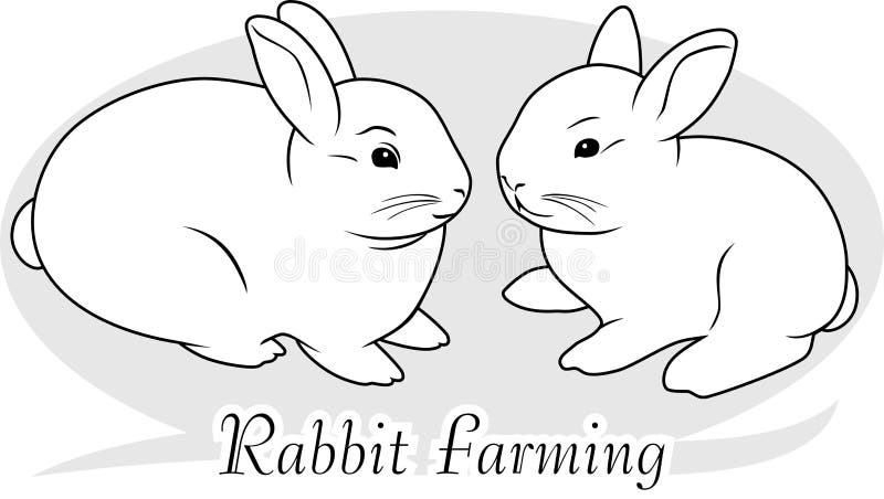 Agriculture De Lapin Graphisme Pour La Conception Illustration de ...