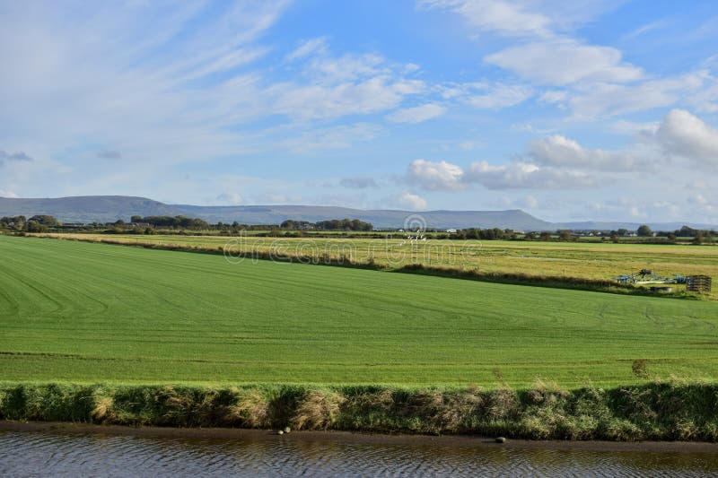 Agriculture Fields Wide Open Spaces Blue Skies Stock Photo - Image of ...