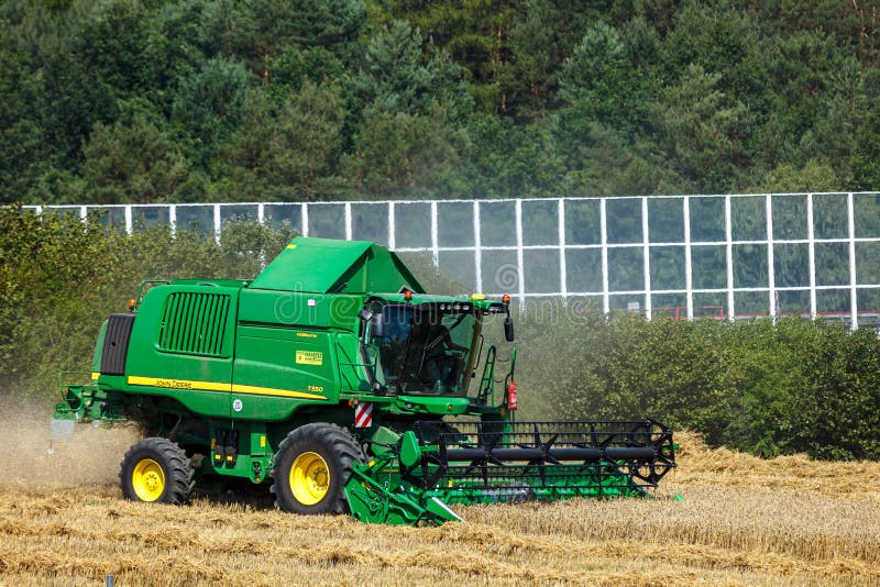 Agriculture at the Harvest Time in Summer Editorial Image - Image of ...