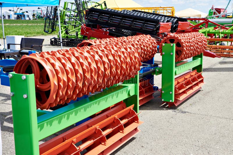 Agriculture Hydraulic Tractor Roller Stock Image - Image of processing ...