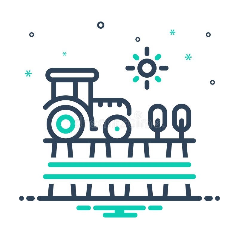 Mix Icon for Agriculture, Farming and Farm Stock Vector - Illustration ...