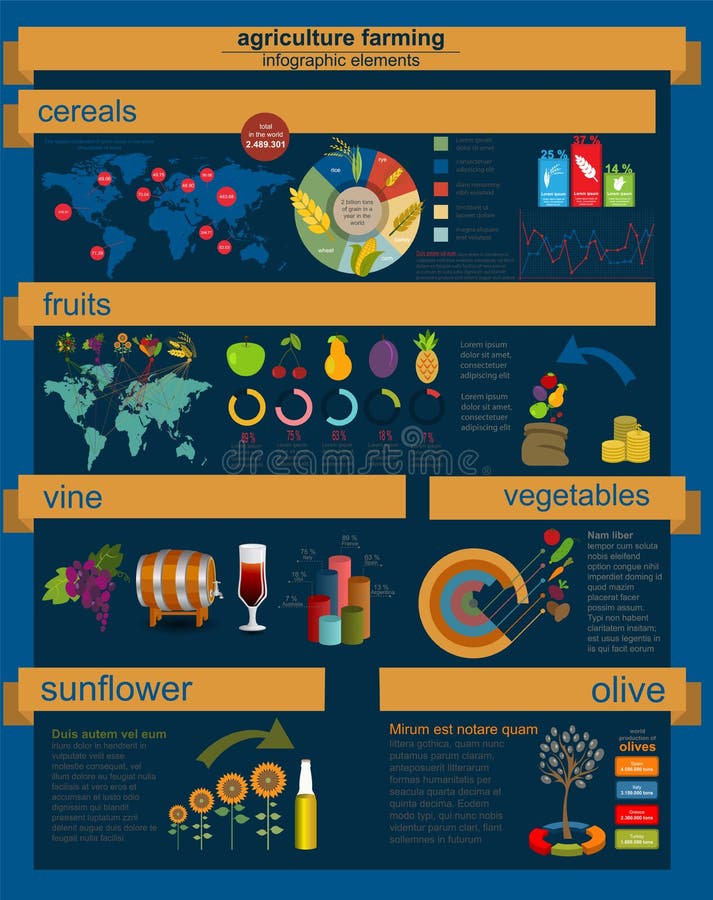 Agriculture Infographics_13_1 Stock Vector - Illustration of design ...