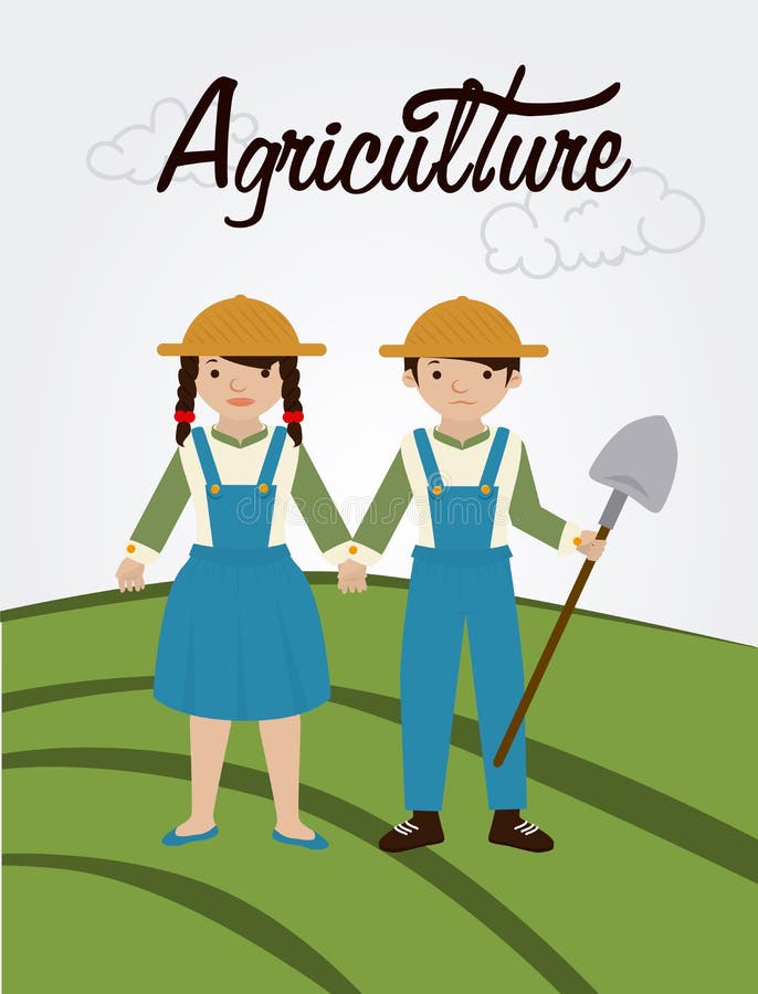 Agriculture label stock vector. Illustration of environmental - 35034536