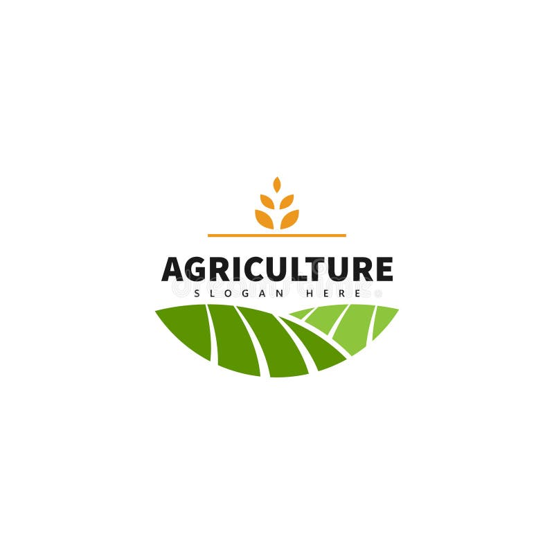 Agriculture Logo, Farm Land Logo Design Template Vector. Stock Vector ...