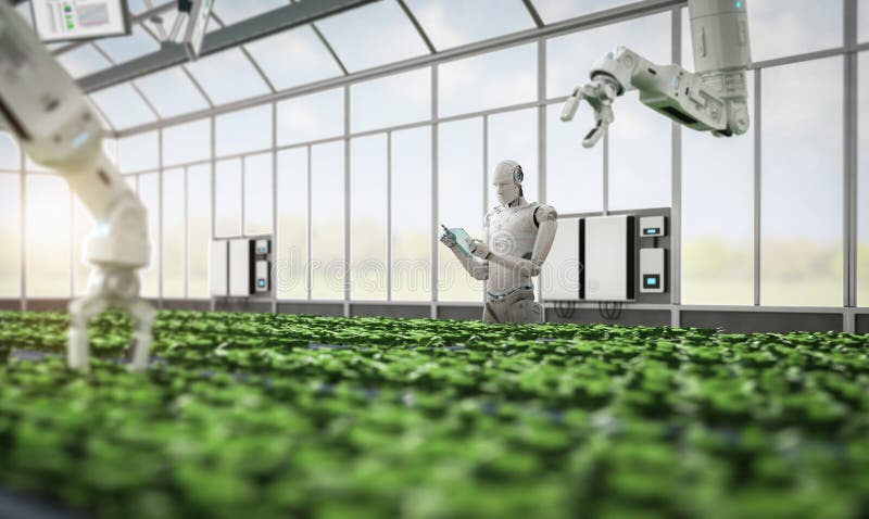 Agriculture Technology with Robot Assistant in Indoor Farm or ...