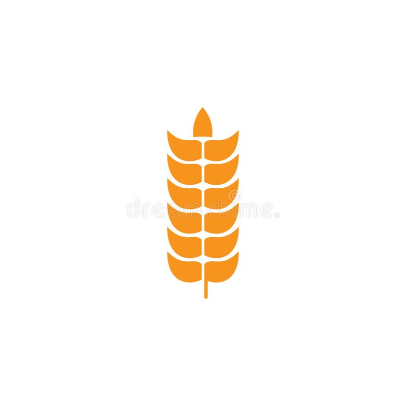 Agriculture Wheat Leaf Icon Logo Design Vector Template Stock Vector ...