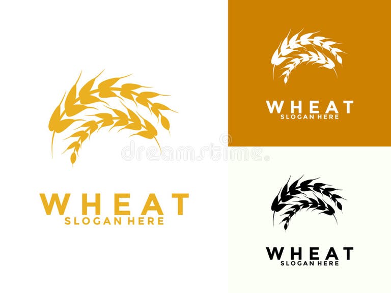 Agriculture Wheat Logo Vector, Seed Wheat Logo Design Stock Vector ...