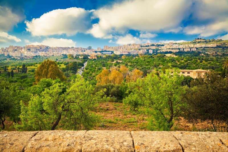 Agrigento city stock photo. Image of agrigento, blue - 81096366