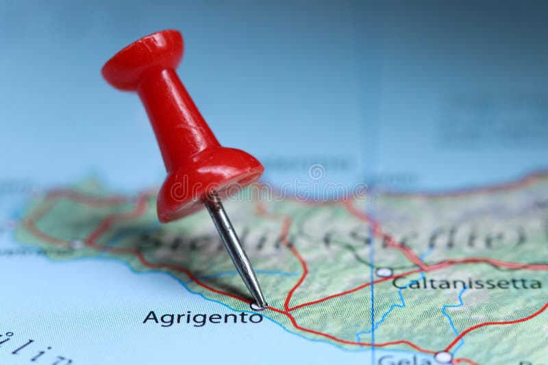 Agrigento Italy Map Stock Photos - Free & Royalty-Free Stock Photos ...